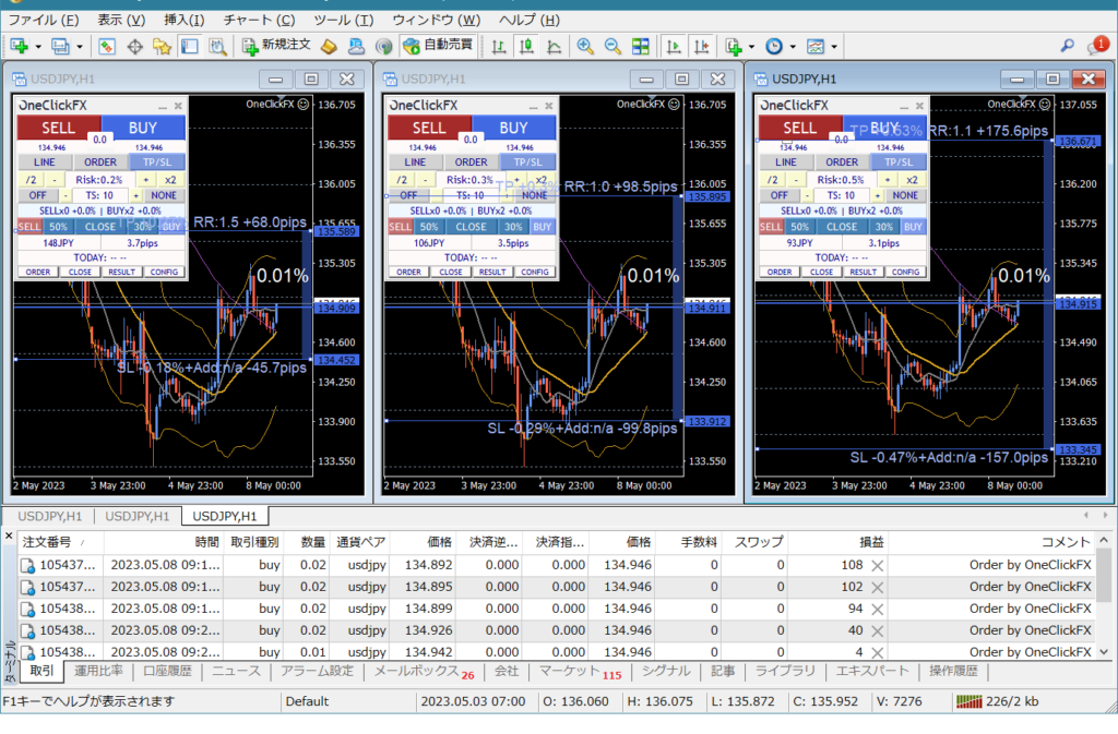制御ボックスと文字サイズが小さい・大きい - ワンクリックFX＆225ツール【公式】